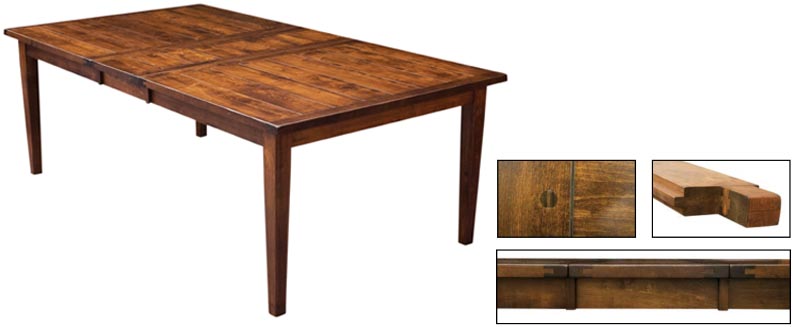Amish Woodworking custom amish made tables